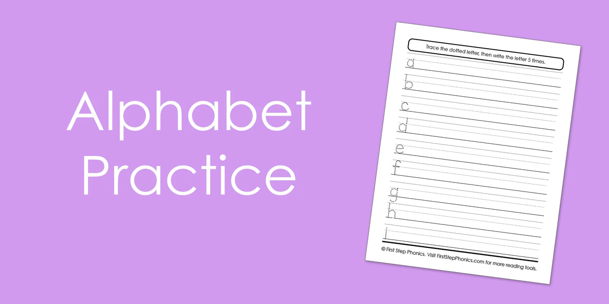 Alphabet Writing Practice – First Step Phonics