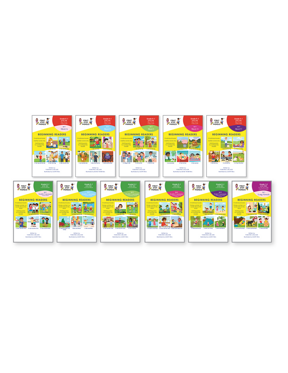 All 16 Phonics Book sets – First Step Phonics